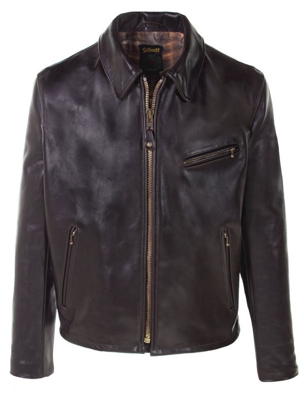 Schott Tagged "Schott 688 Classic Heavy Cowhide Racer Jacket" - Mildblend Supply Co