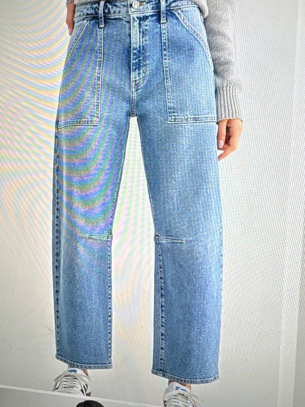 Just Black Utility Seamed Barrel Jean - MED BP203J - Mildblend Supply Co