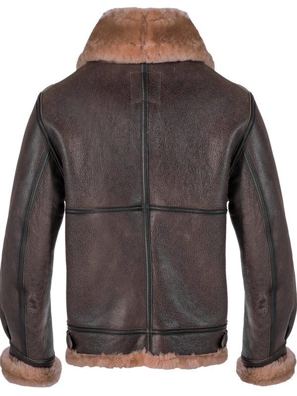 Schott 257S Classic B-3 Sheepskin Leather Bomber Jacket - Mildblend ...