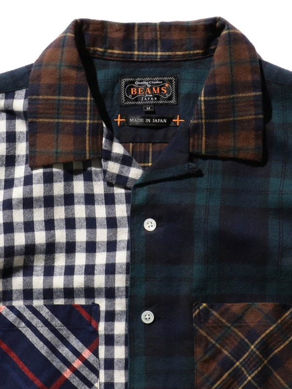 Beams Plus Open Collar Check Panel - Mildblend Supply Co