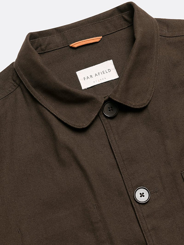 Far Afield Station Jacket - Brown Panama Twill - Mildblend Supply Co
