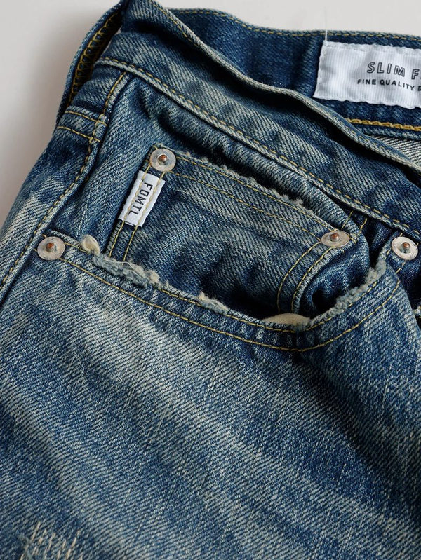 FDMTL Patchwork MG116 Classic Straight Jeans - Mildblend Supply Co