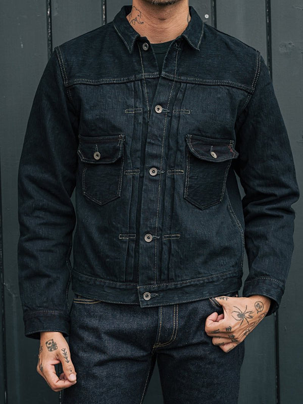 Iron Heart IHJ-507-SLBod 16oz Slubby Selvedge Denim Type II Jacket Ind - Mildblend Supply Co