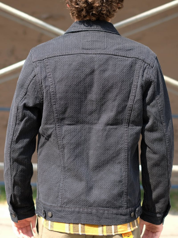 Pure Blue Japan Type 3 Sashiko 6118-BK Gray Black Jacket - Mildblend ...