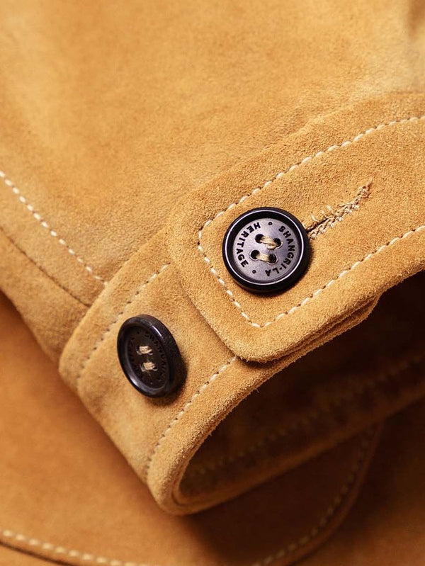 Shangri-La Heritage “Cossack” Sabbia Suede Jacket - Mildblend Supply Co