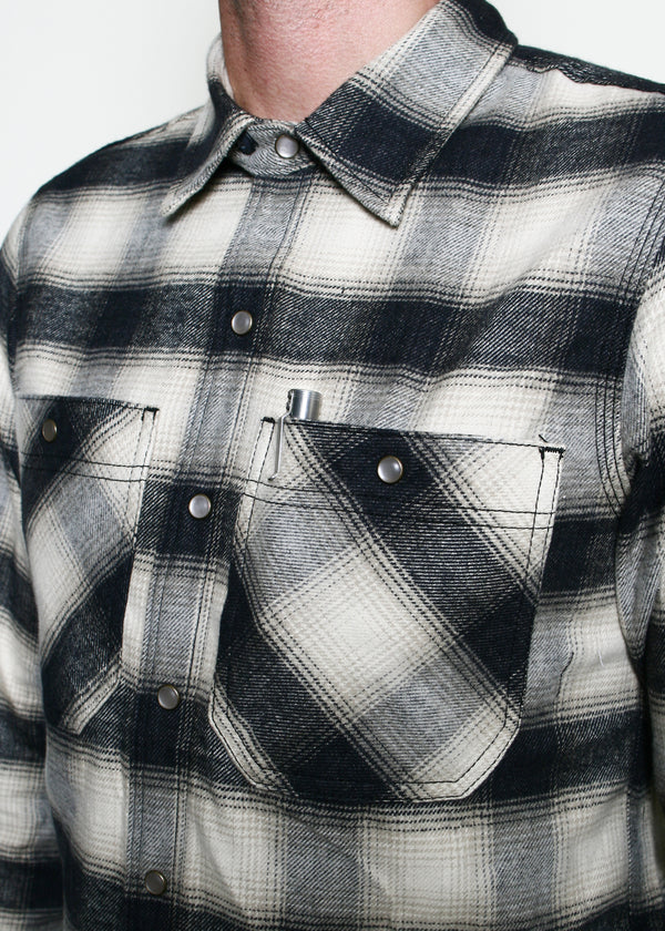 Rogue Territory BM Shirt Natural Brushed Plaid - Mildblend Supply Co