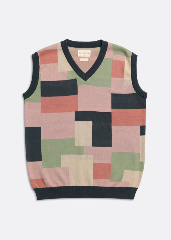 Far Afield Pinto Vest Knit Patchwork - Mildblend Supply Co